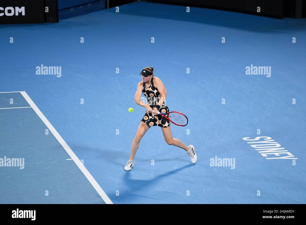 Sydney, Australia, 11 January, 2022. Elena Rybakina of Kazakhstan plays ...