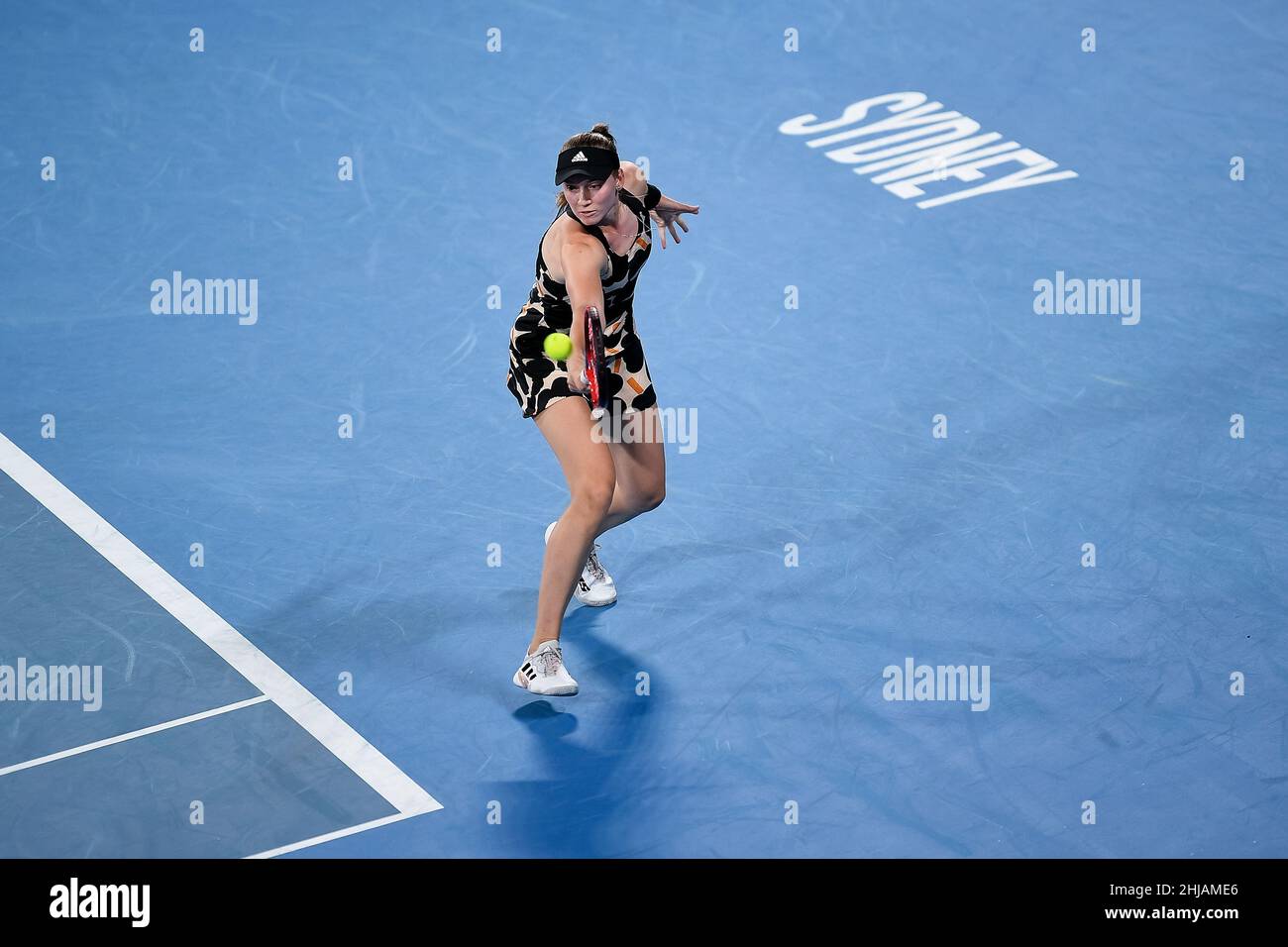 Sydney, Australia, 11 January, 2022. Elena Rybakina of Kazakhstan plays ...