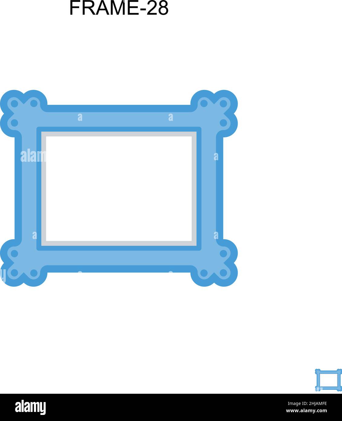 Frame-28 Simple vector icon. Illustration symbol design template for ...