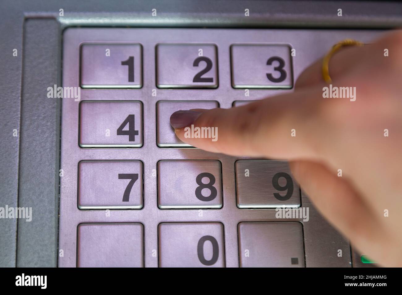 Press ATM EPP password keyboard background Stock Photo - Alamy