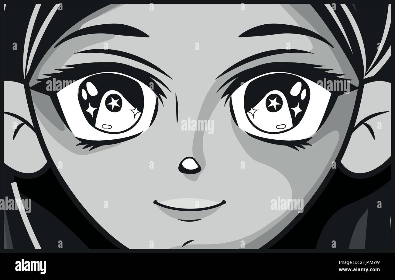happy anime girl design Stock Vector Image & Art - Alamy