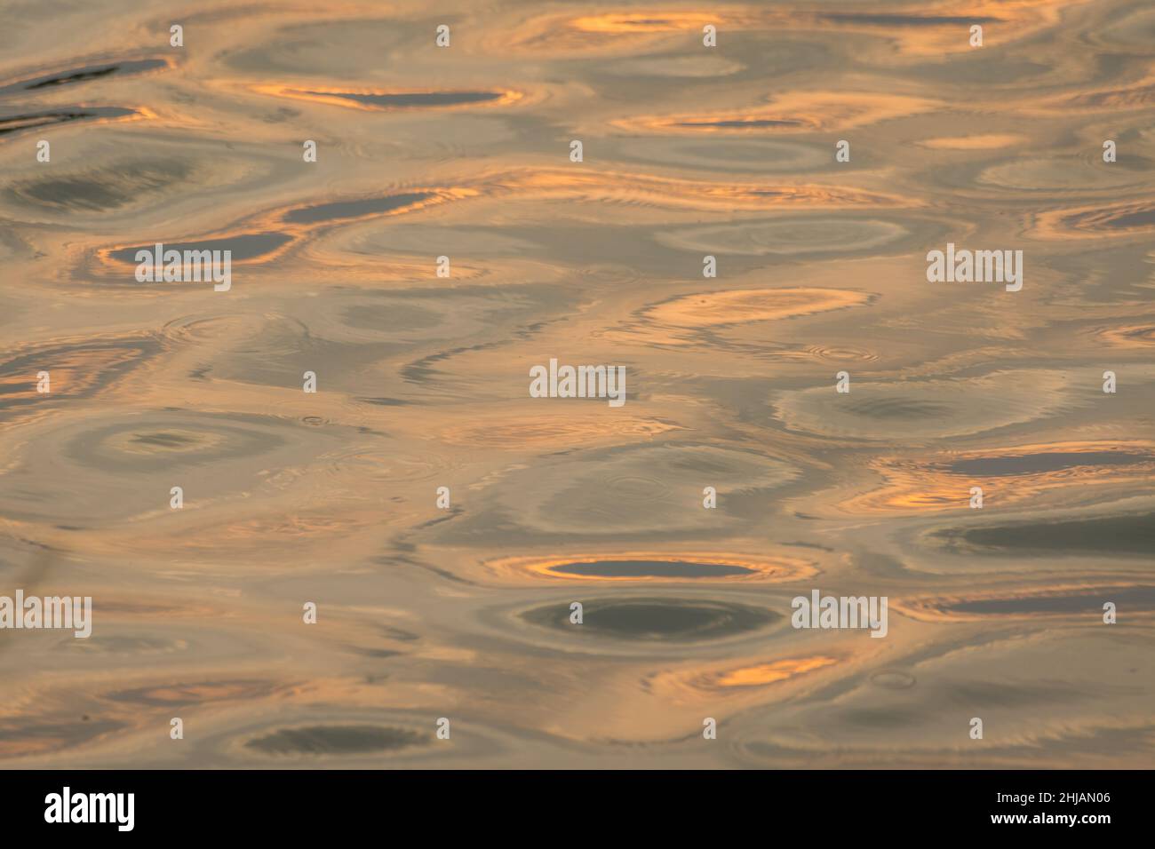beautiful water wave pattern sunset with nice harmonic structure and ...