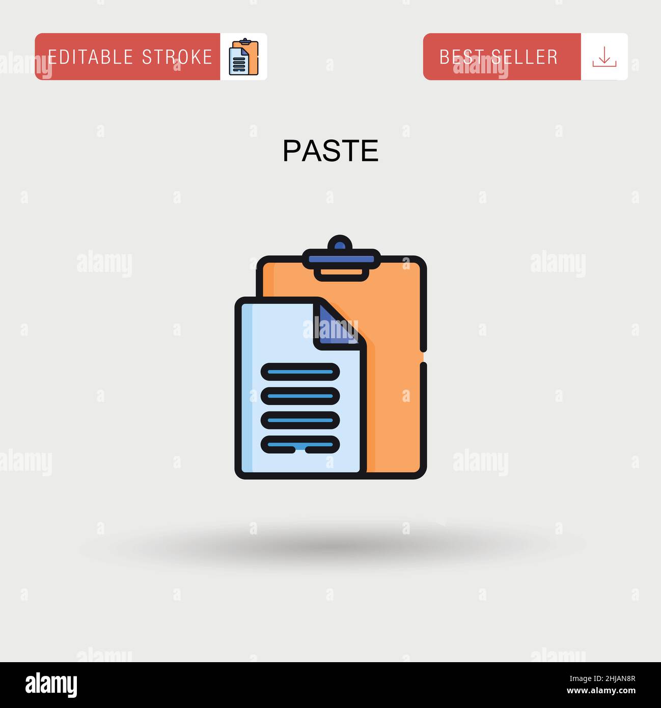 Paste Simple vector icon Stock Vector Image & Art - Alamy