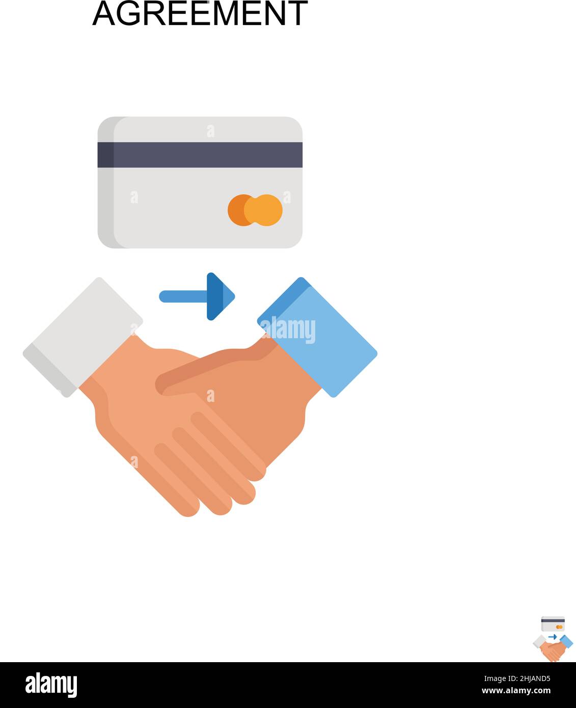 Agreement Simple vector icon. Illustration symbol design template for ...