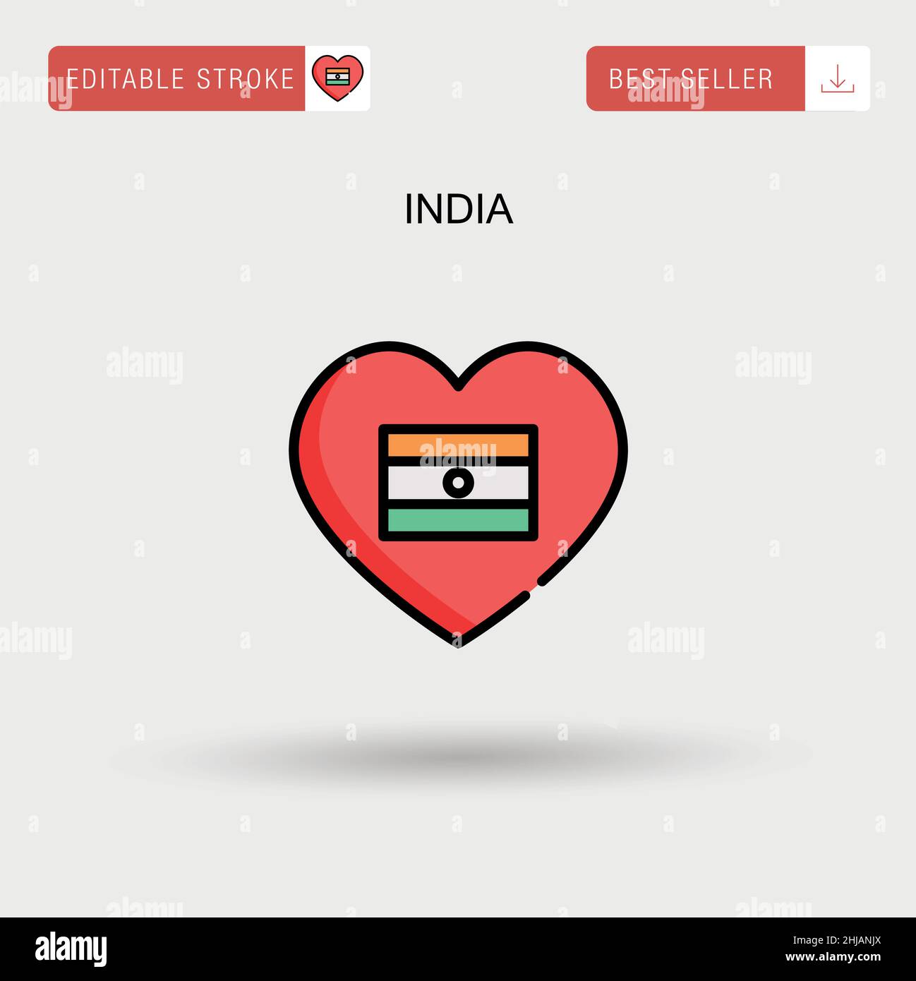 India Simple vector icon Stock Vector Image & Art - Alamy