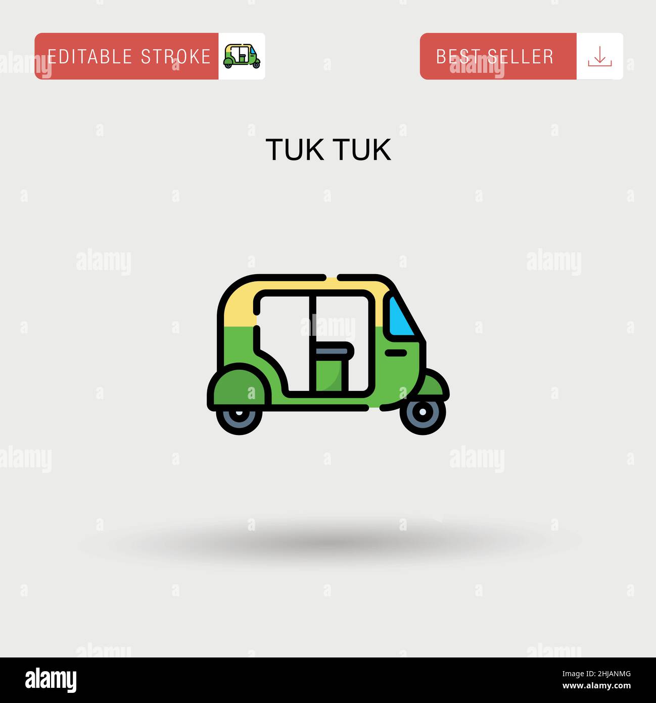 Tuk tuk Simple vector icon Stock Vector Image & Art - Alamy
