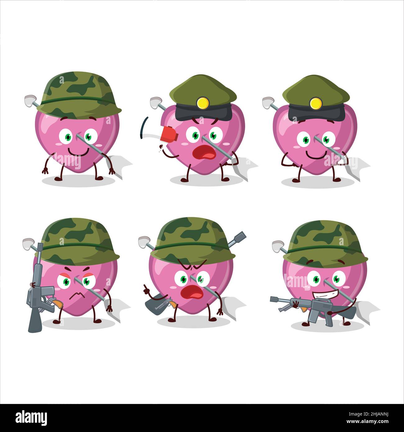 A charming soldier pink cupid love arrow cartoon picture bring a gun ...