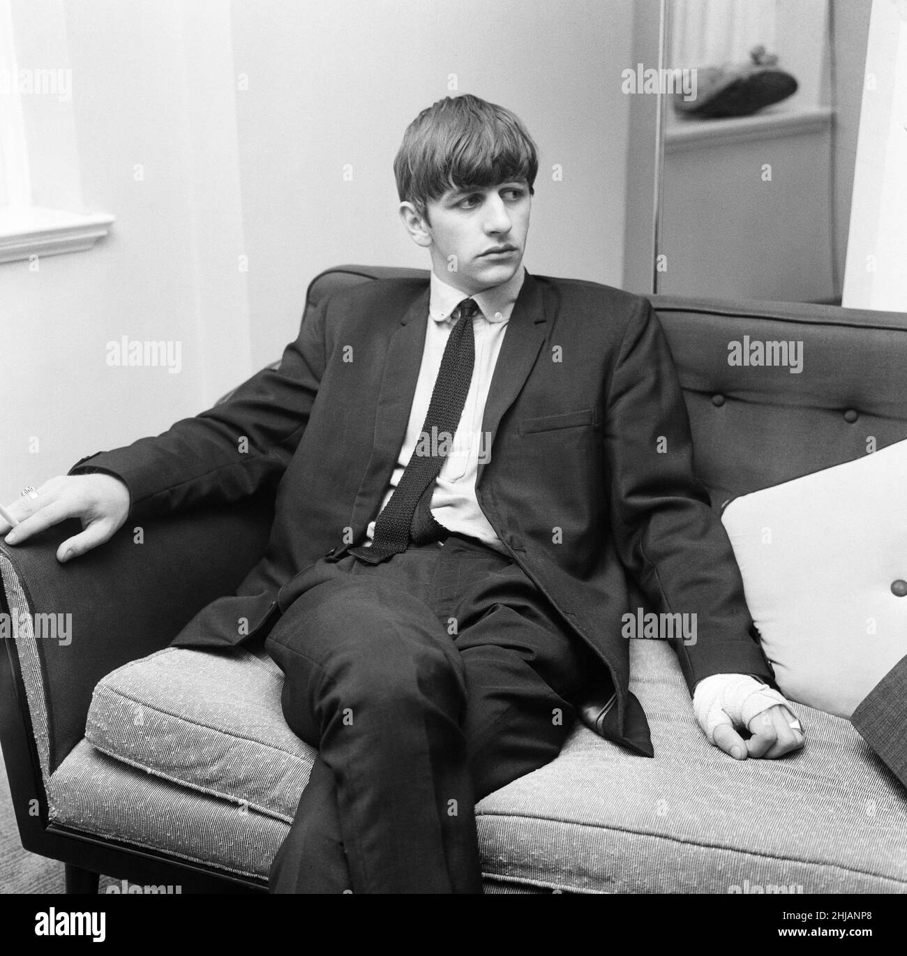 Ringo pictured at the London residence of "Daily Mirror" show biz ...