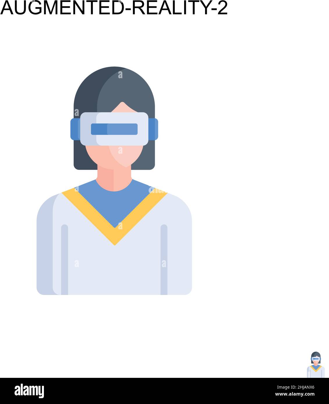 Augmented-reality-2 Simple vector icon. Illustration symbol design ...