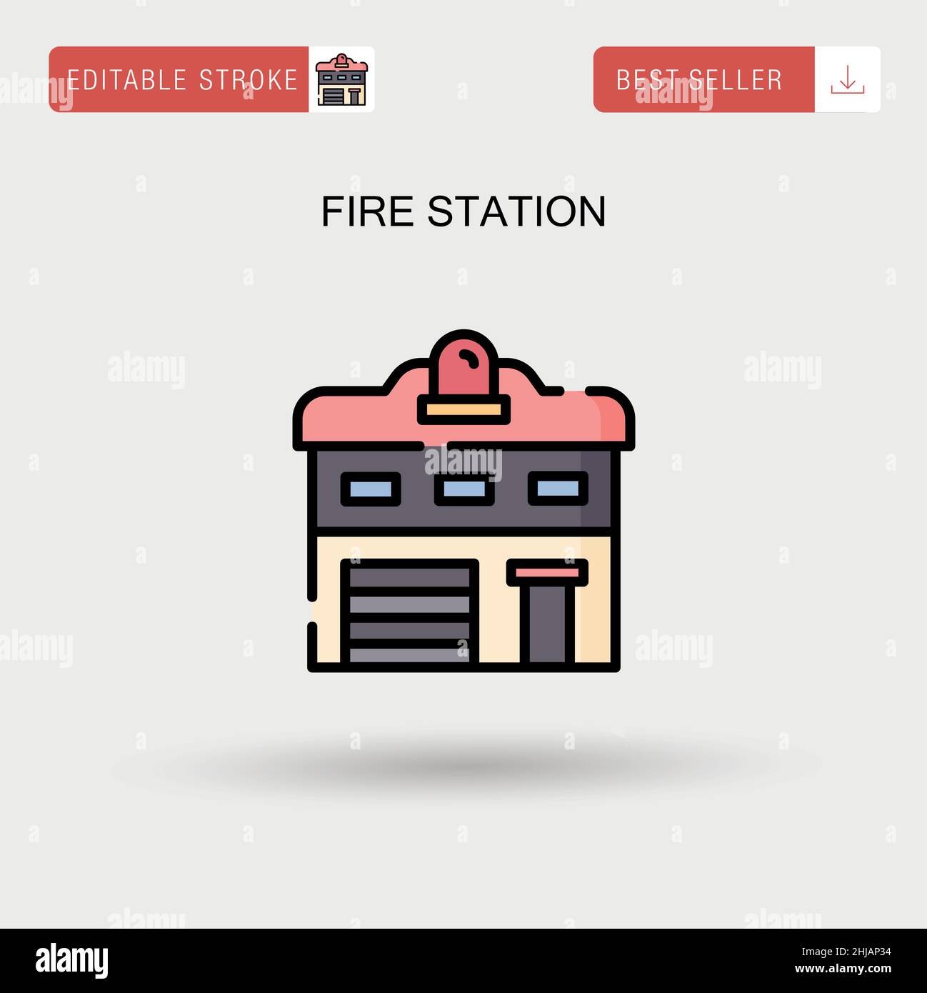 City street fire station Stock Vector Images - Alamy
