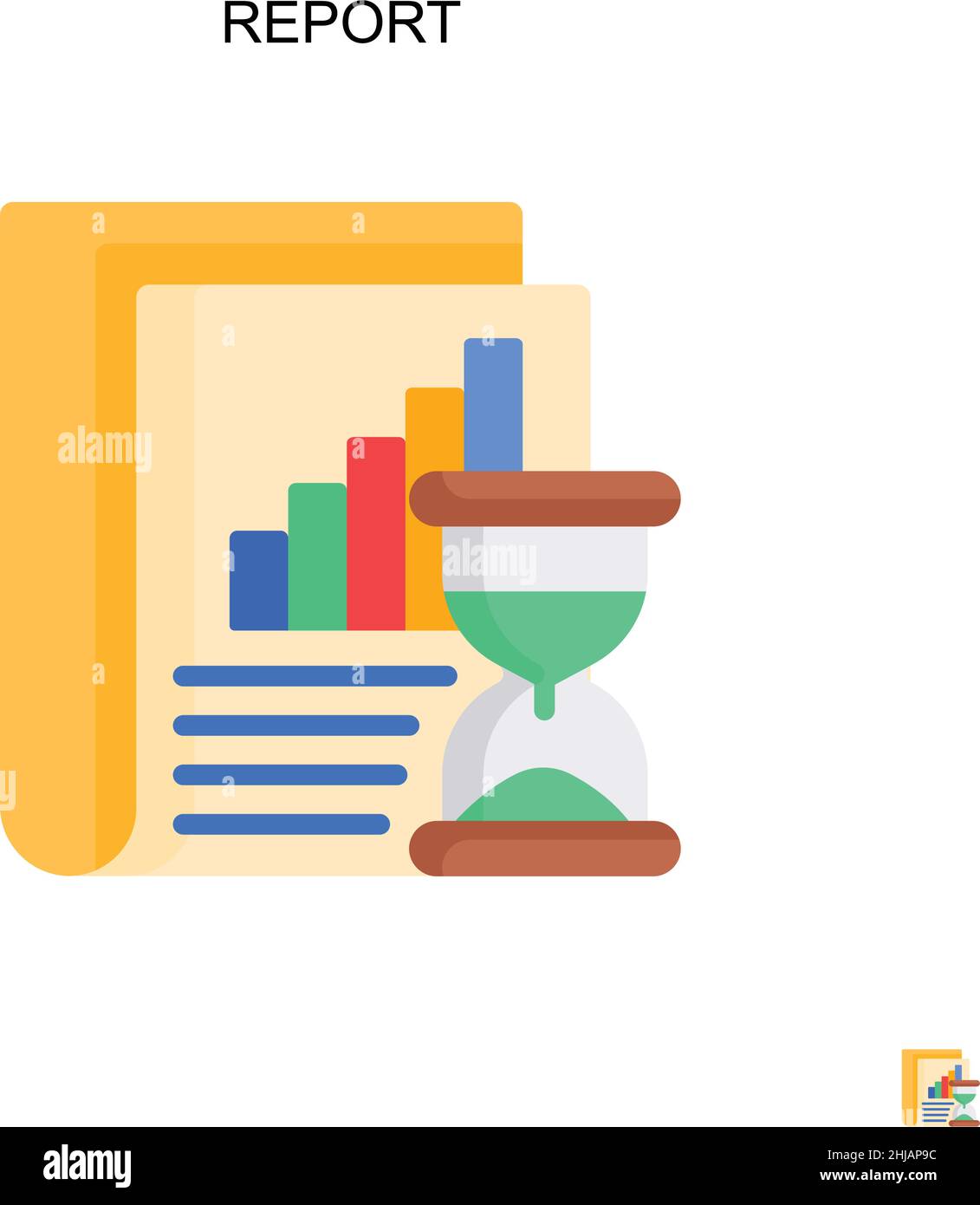 Project report page Stock Vector Images - Alamy