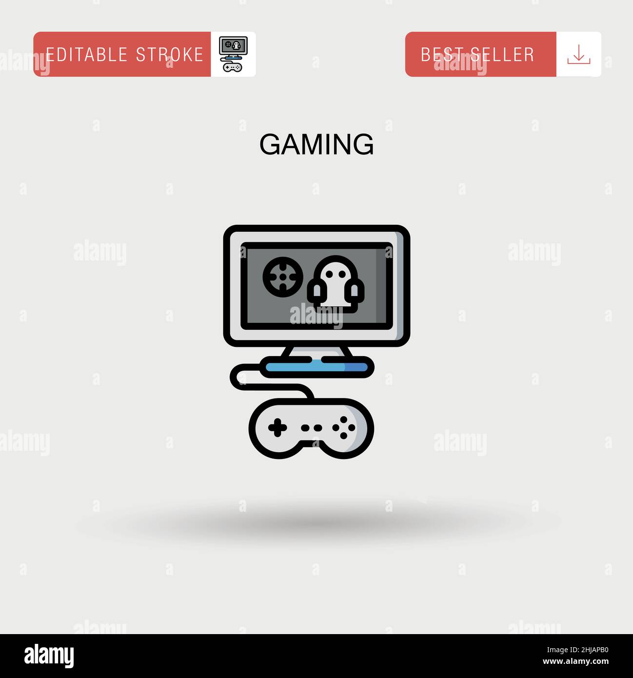 Pc gaming logo Stock Vector Images - Alamy