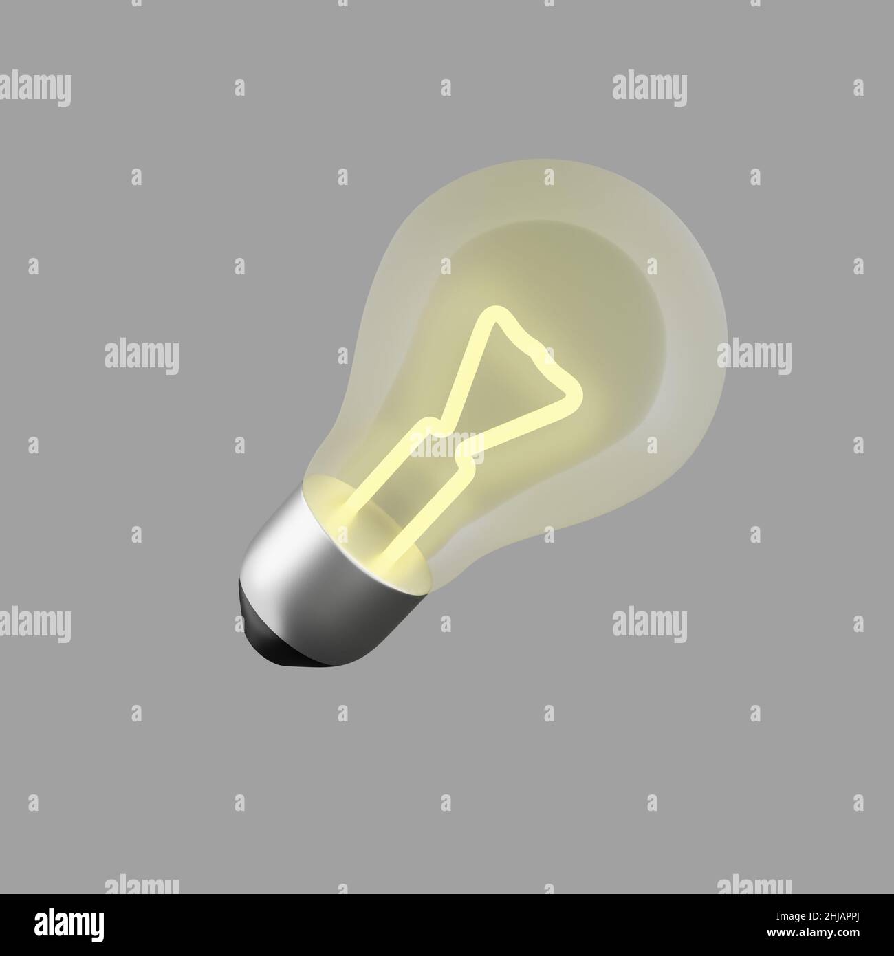 3d rendering of light bulb Stock Photo - Alamy