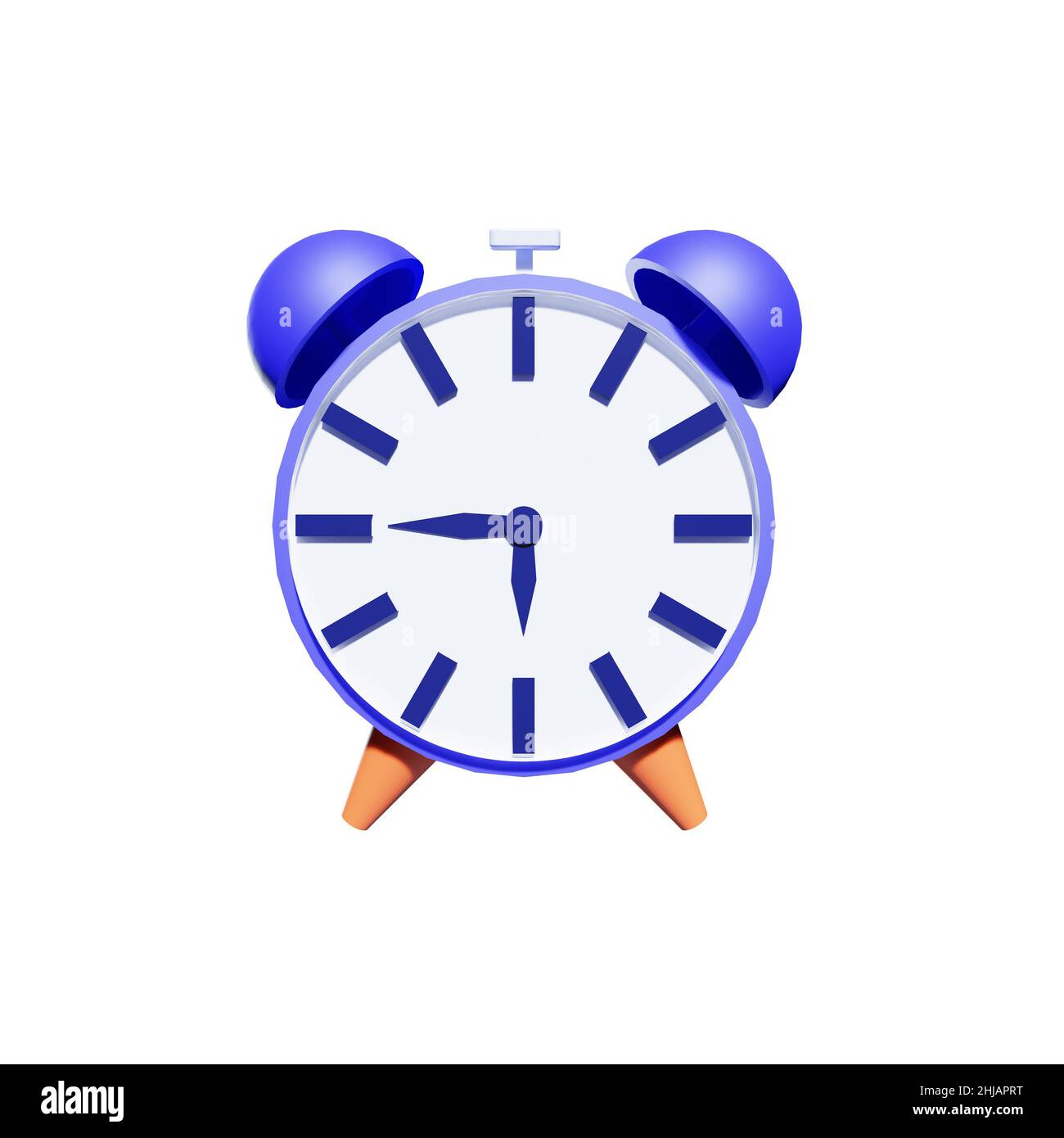 3d rendering illustration alarm clock Stock Photo - Alamy