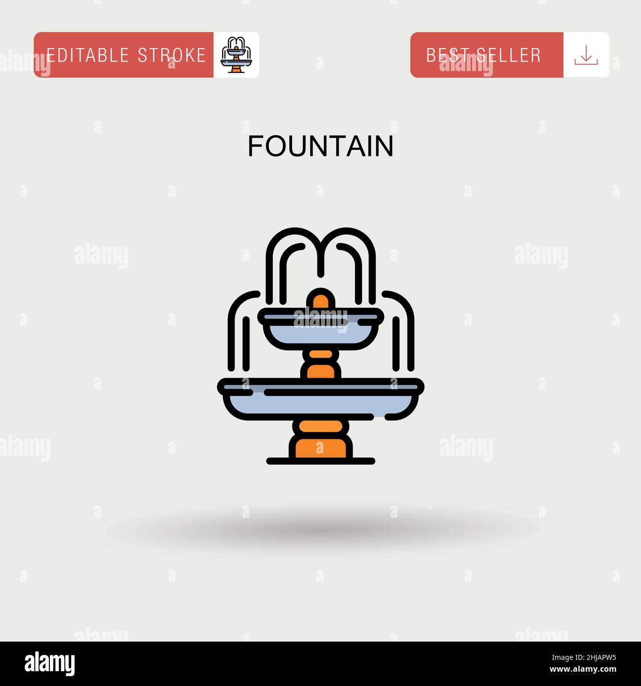 Modern design of water fountain Stock Vector Images - Alamy