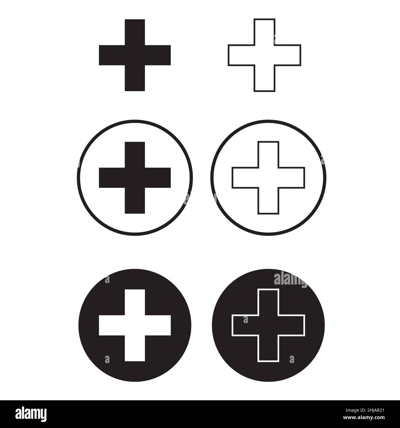 add plus icon on white background. addition math sign. plus symbol ...