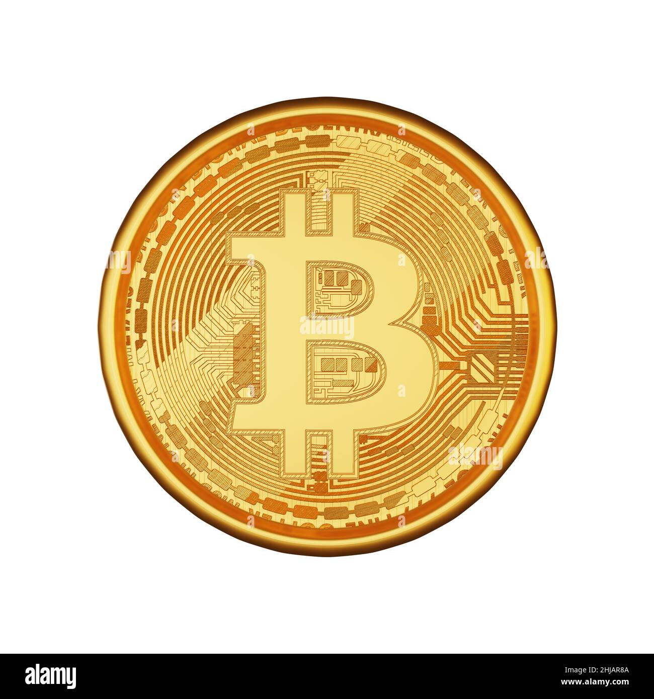 3d rendering of bit coin currency Stock Photo - Alamy
