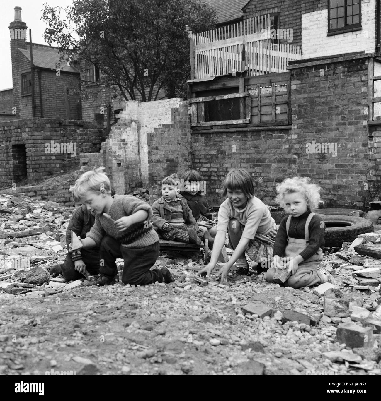 Slum housing 1960s Black and White Stock Photos & Images - Alamy