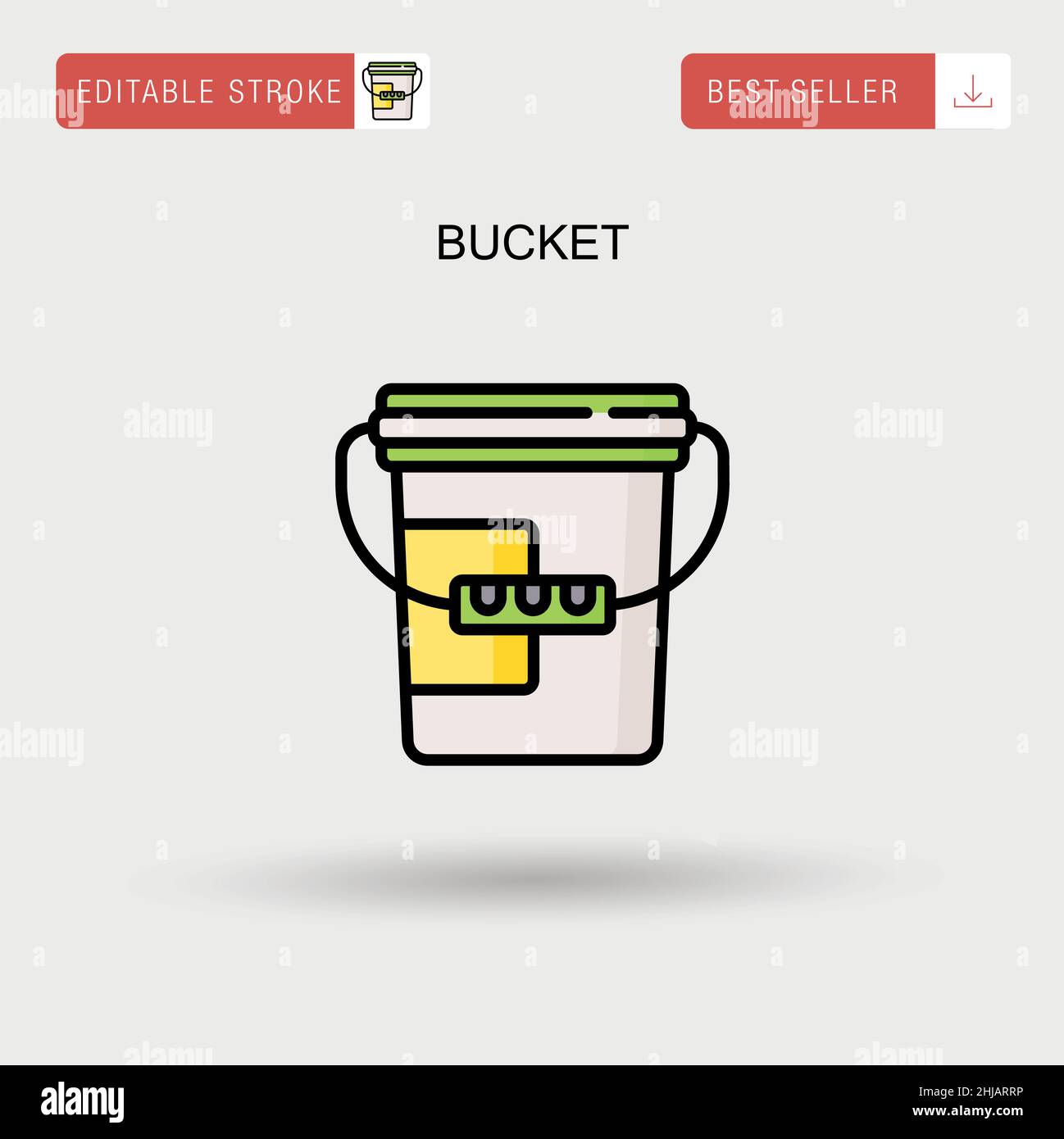 Bucket Simple vector icon Stock Vector Image & Art - Alamy
