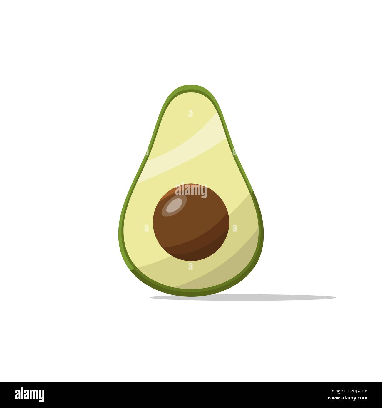 avocado cartoon flat design. vector illustration Stock Vector Image ...