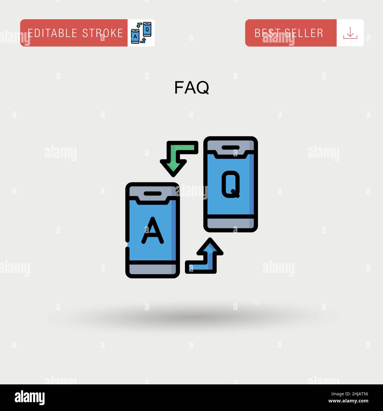 Faq Simple vector icon Stock Vector Image & Art - Alamy