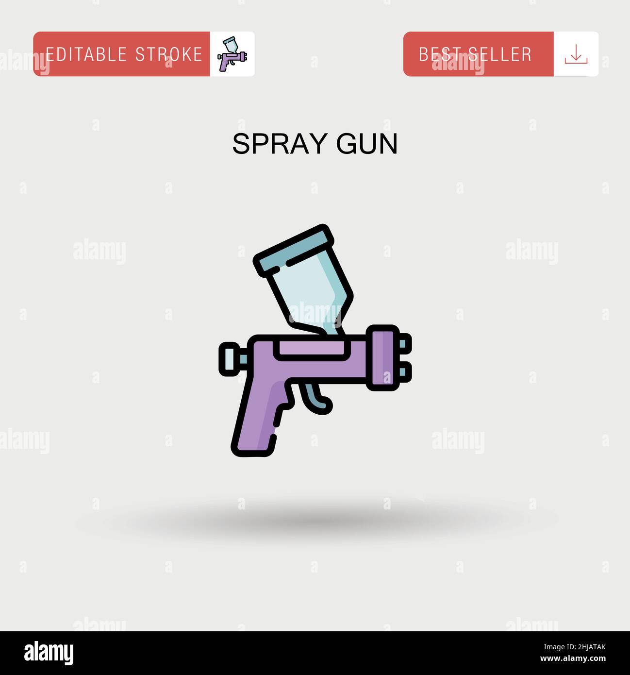 Spray gun Simple vector icon Stock Vector Image & Art - Alamy