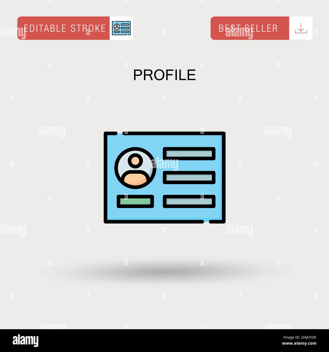 Profile design hi-res stock photography and images - Alamy