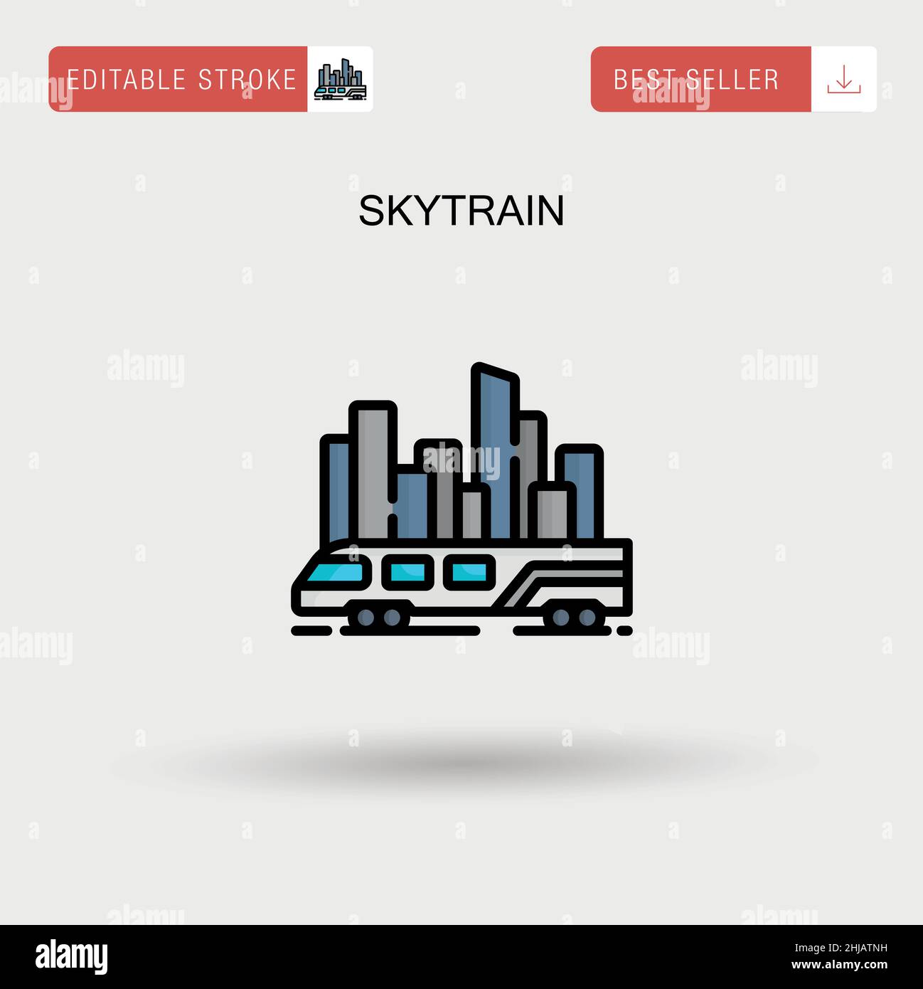 Train skytrain Stock Vector Images - Alamy