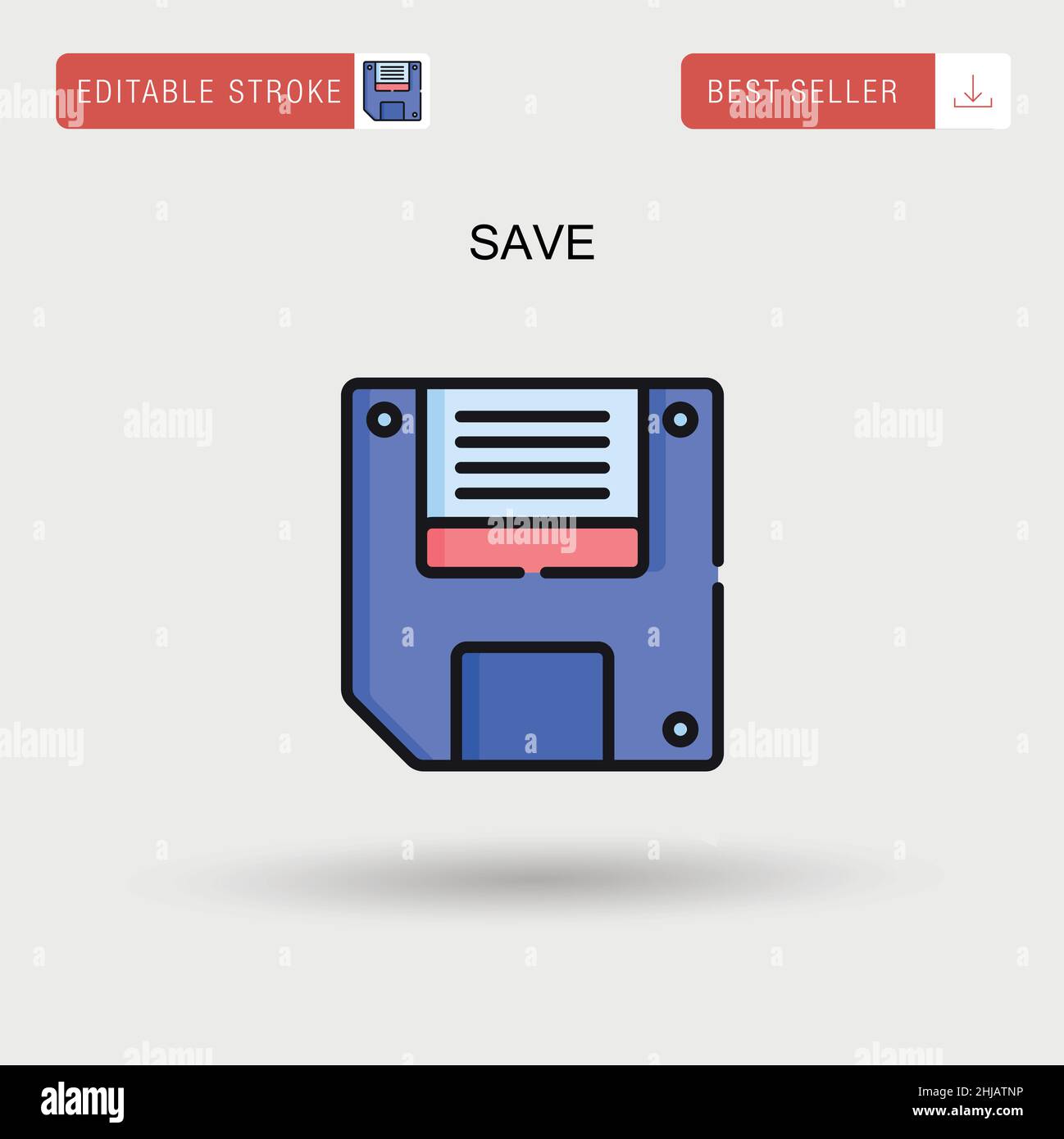 Save Simple vector icon Stock Vector Image & Art - Alamy