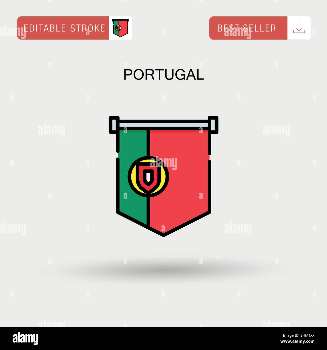 Portugal Simple vector icon Stock Vector Image & Art - Alamy
