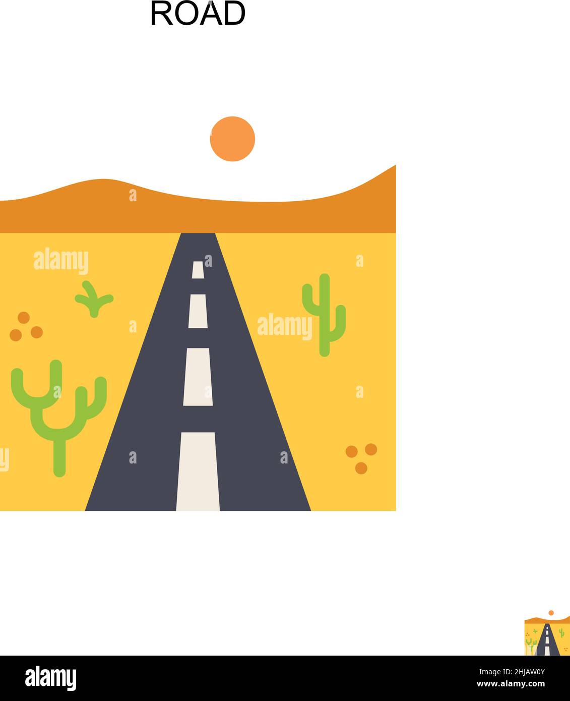 Highway field Stock Vector Images - Alamy