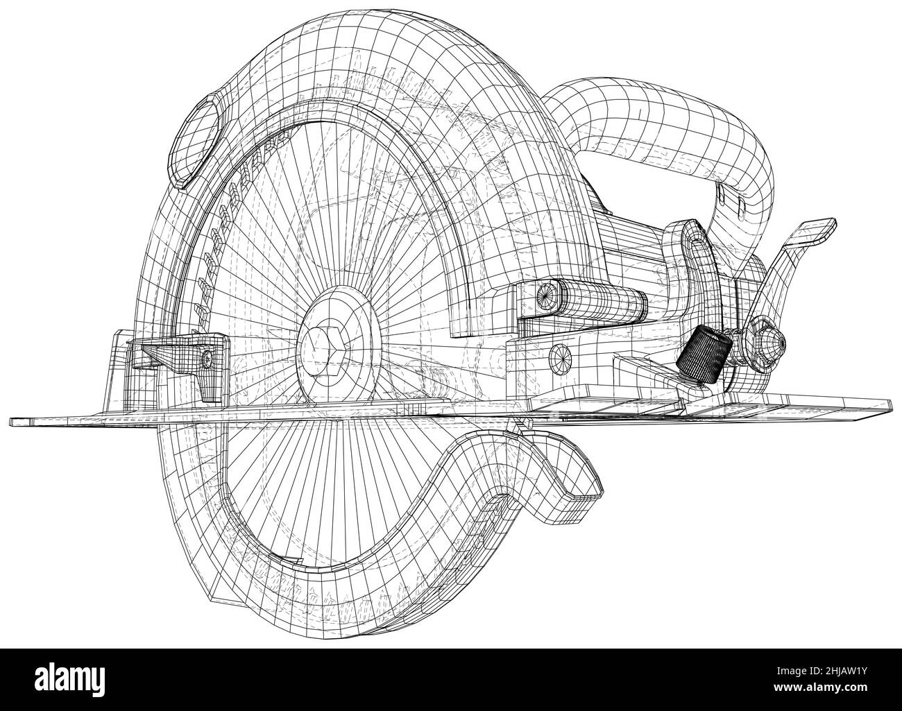 Electrical saw metal work Stock Vector Images - Alamy