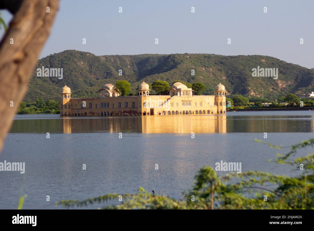 Jal Mahal castle in the Man Sagar lake in Jaipur, Rajashtan, India ...