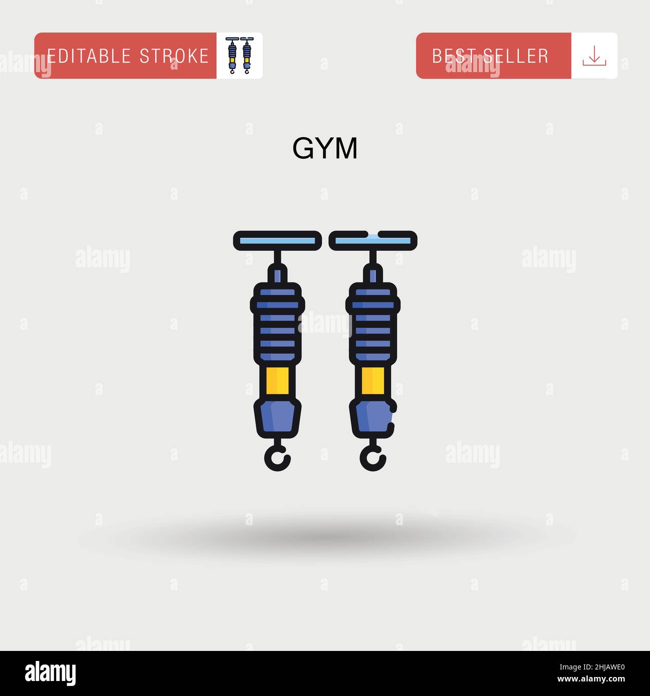 Gym Simple vector icon Stock Vector Image & Art - Alamy