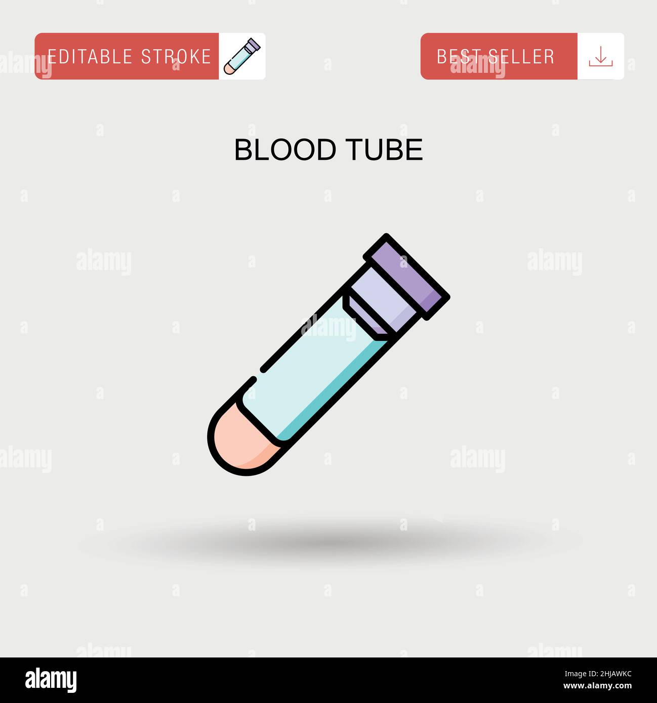 Dna test tube icon Stock Vector Images - Alamy