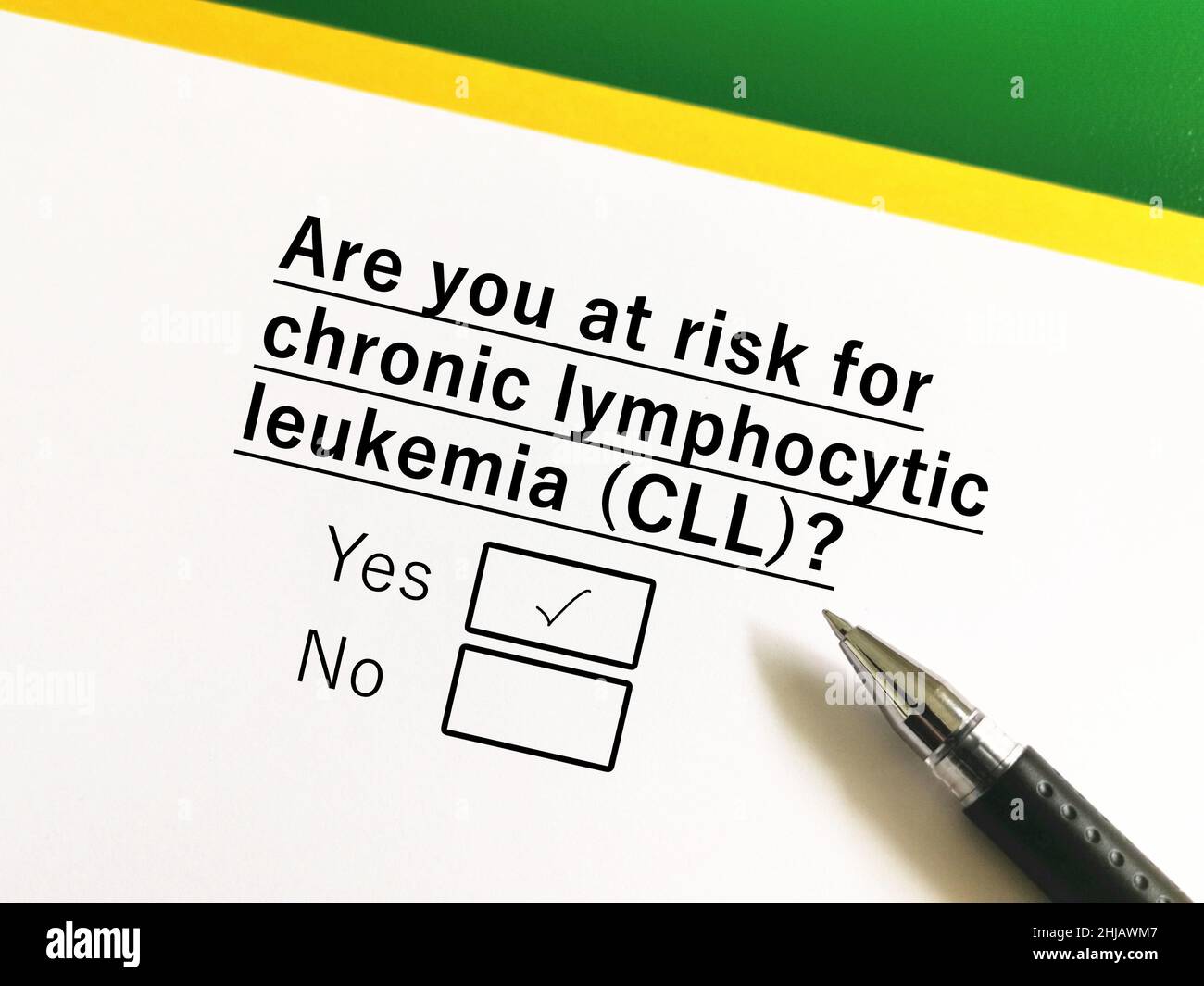 Chronic lymphocytic leukemia hi-res stock photography and images - Alamy