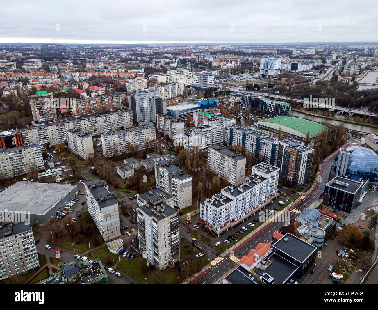 View modern city from height hi-res stock photography and images - Alamy