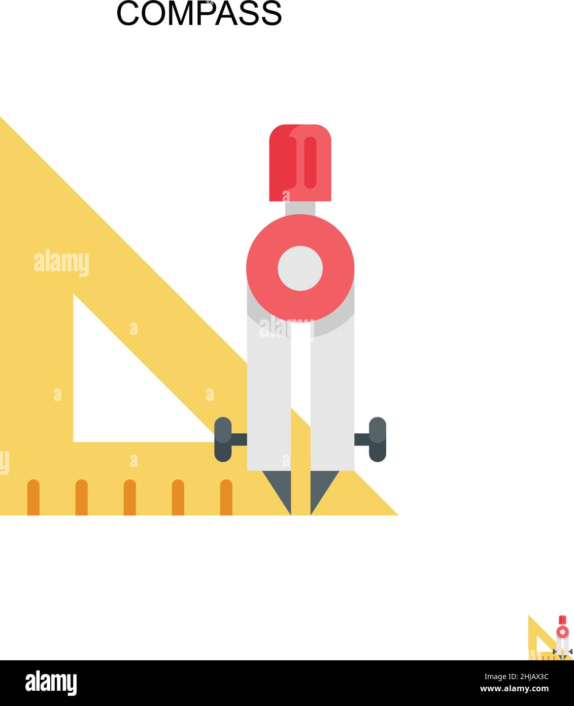 Compass Simple vector icon. Illustration symbol design template for web mobile UI element Stock ...