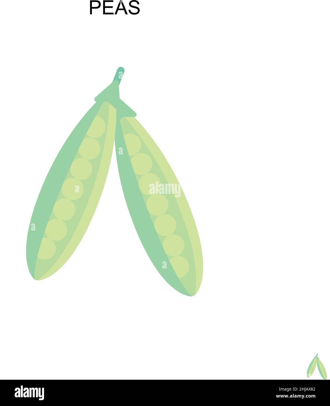 Healthy crop of peas Stock Vector Images - Alamy