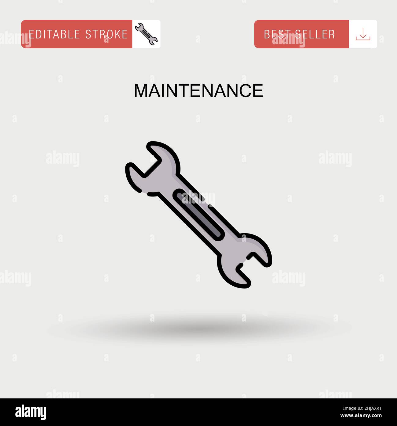Maintenance Simple vector icon Stock Vector Image & Art - Alamy