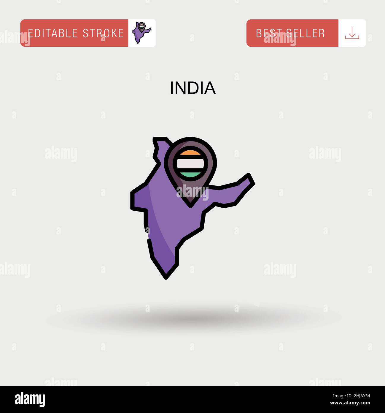 India map with heritage hi-res stock photography and images - Alamy