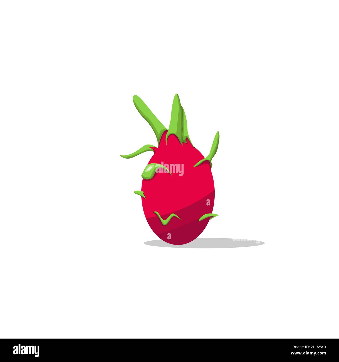 cartoon Pitaya fruit flat design. vector illustration Stock Vector ...