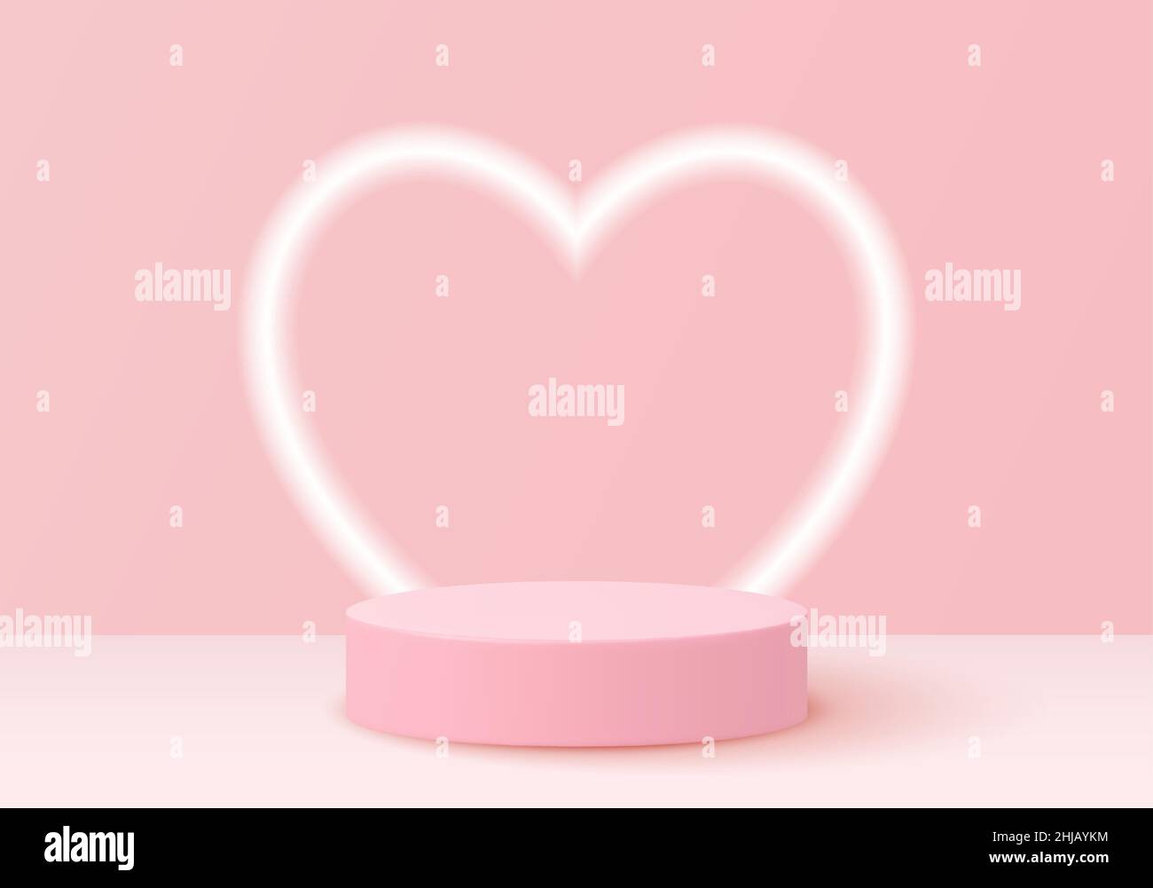 Stage podium with heart Stock Vector Image & Art - Alamy