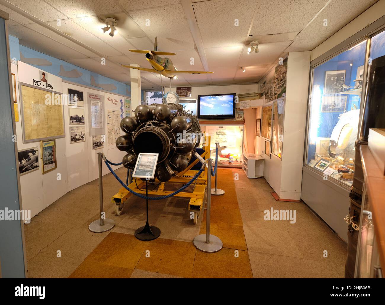 Old jet engine in a museum Stock Photo - Alamy