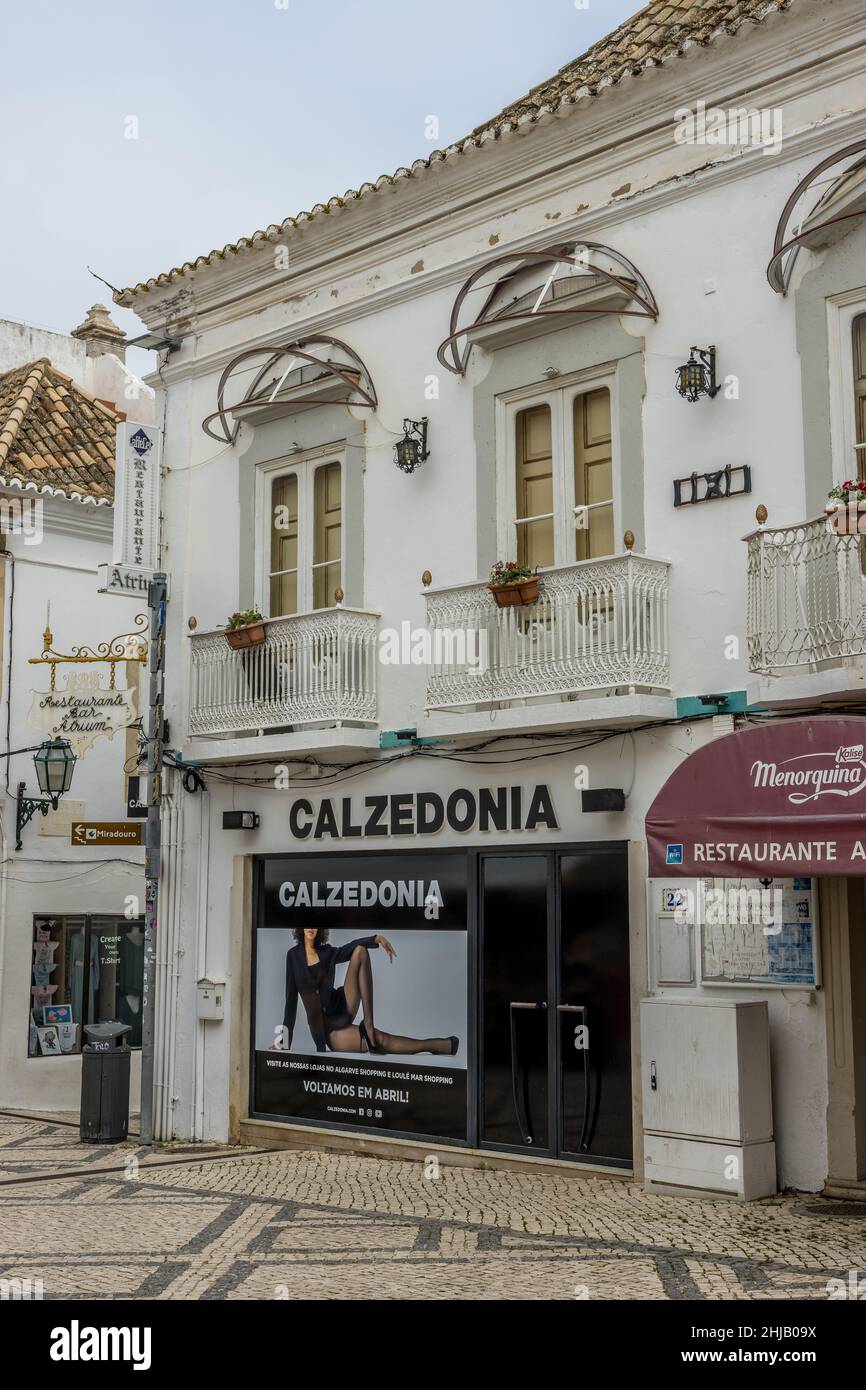 Facade of the Calzedonia shop in Albufeira city, Portugal Stock Photo ...