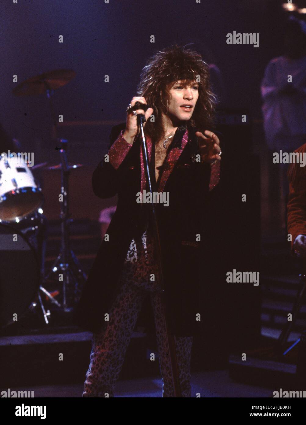 Jon Bon Jovi performing circa 1989 Credit: Ron Wolfson / Rock Negatives ...