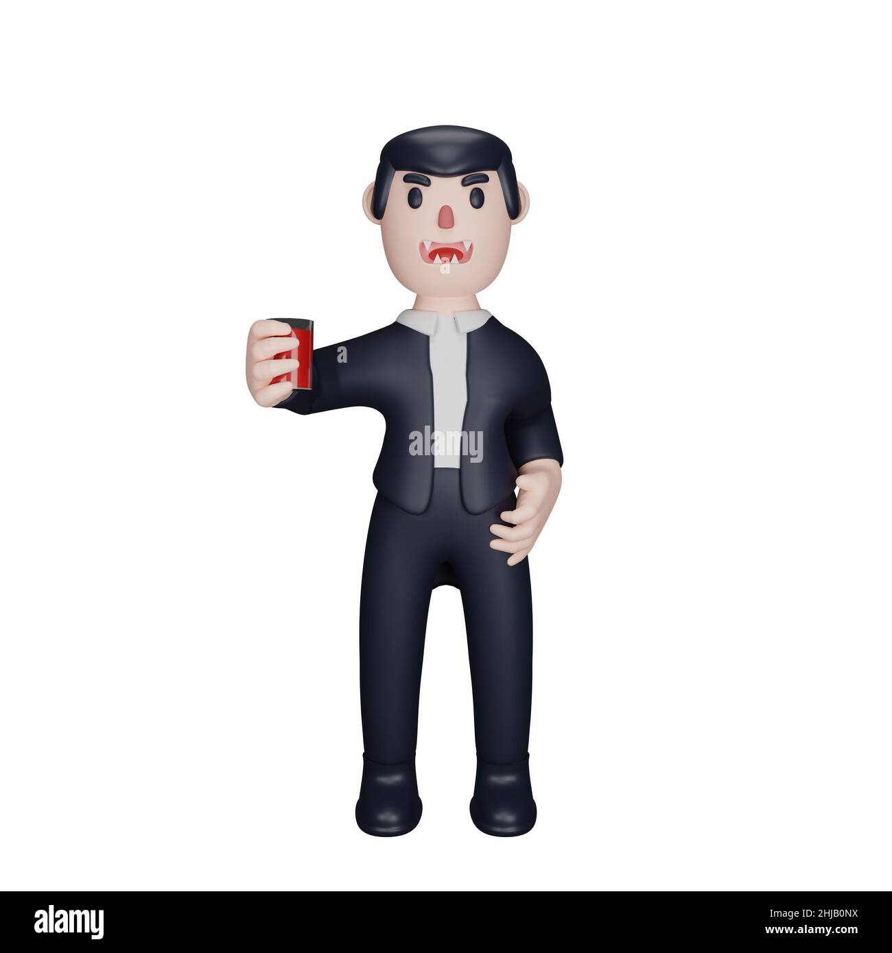 3d rendering of dracula with halloween concept Stock Photo - Alamy