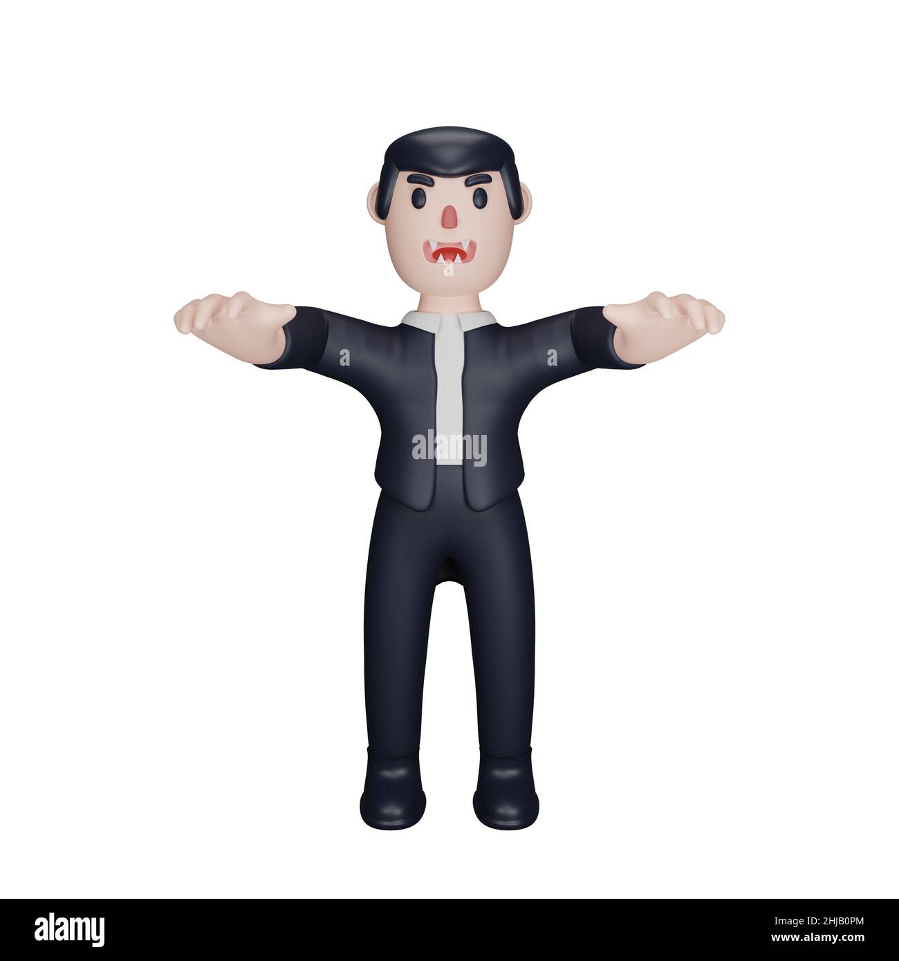 3d rendering of dracula with halloween concept Stock Photo - Alamy