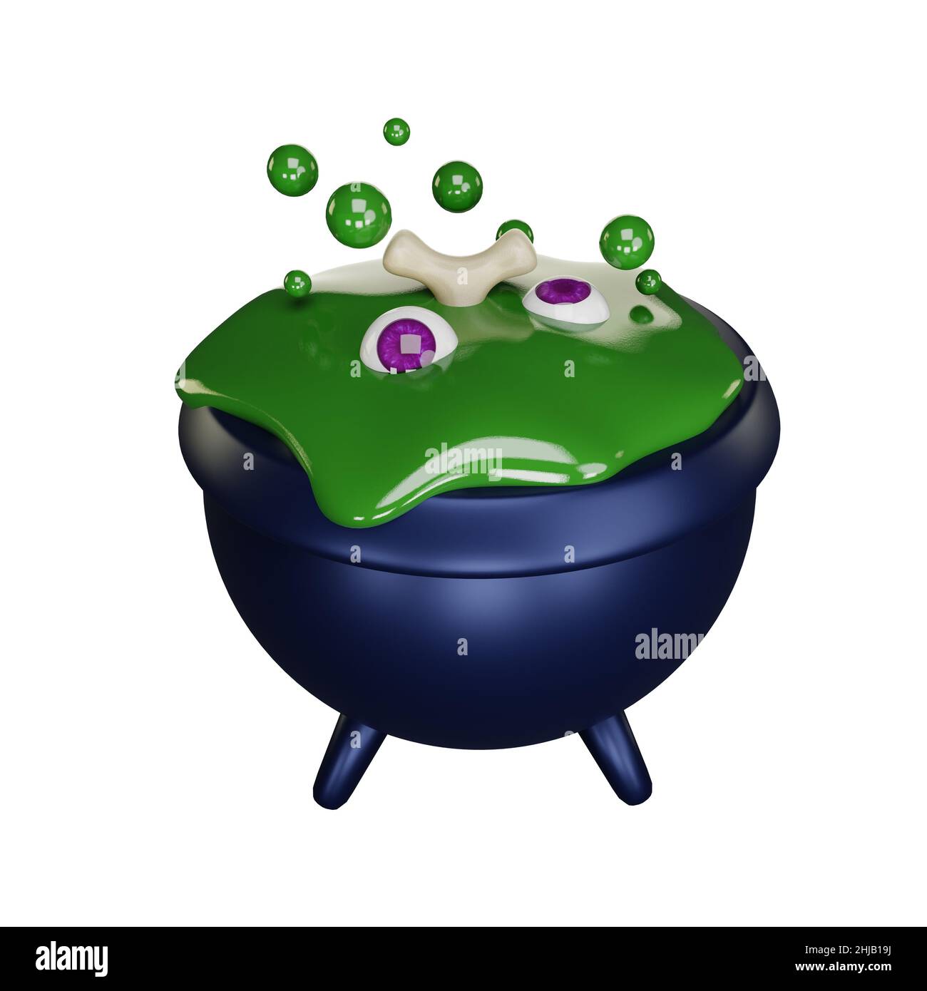 Cartoon halloween witch cauldron potion hi-res stock photography and ...
