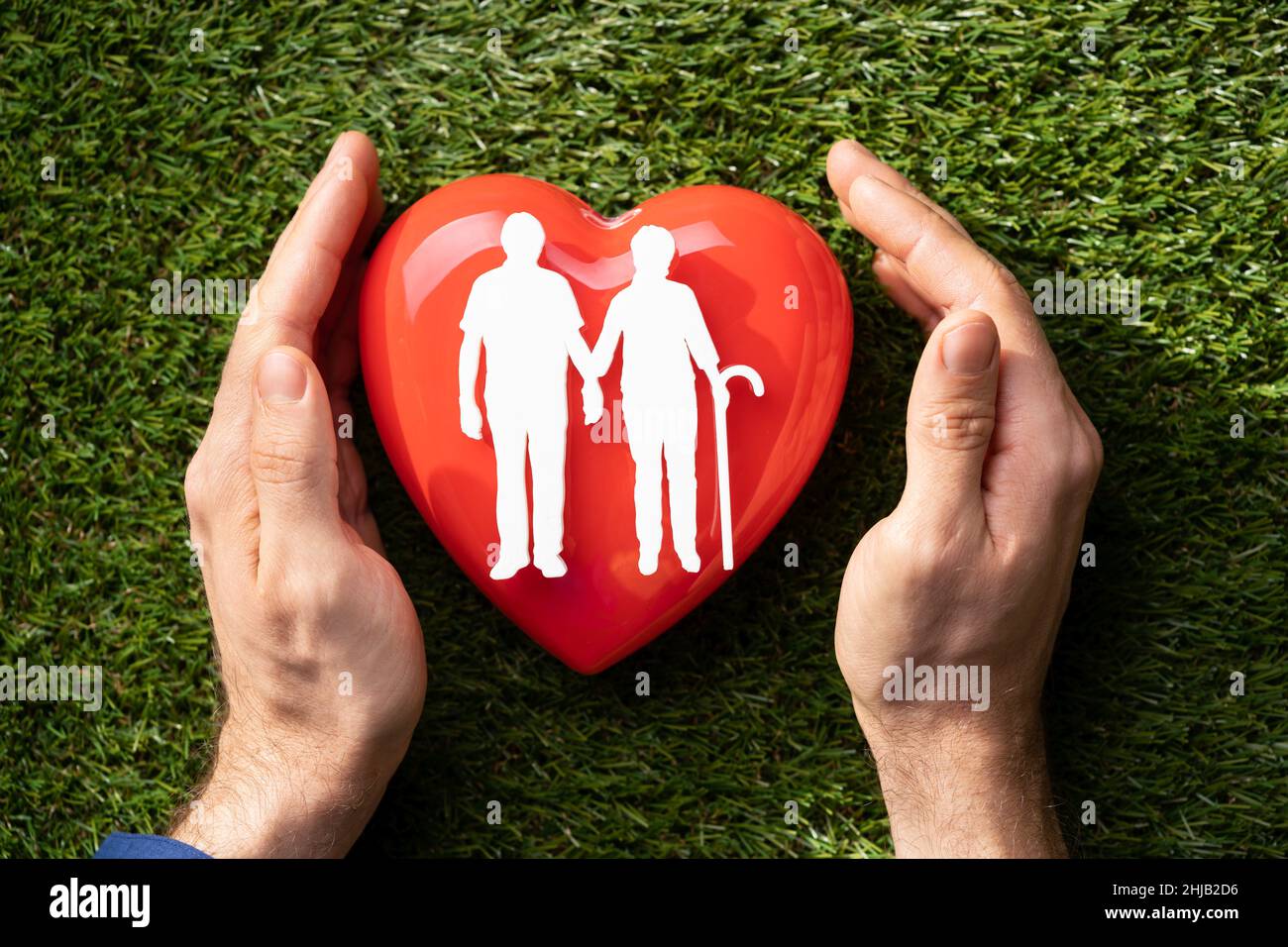 Health And Life Insurance. Heart Protected By Doctor Stock Photo - Alamy